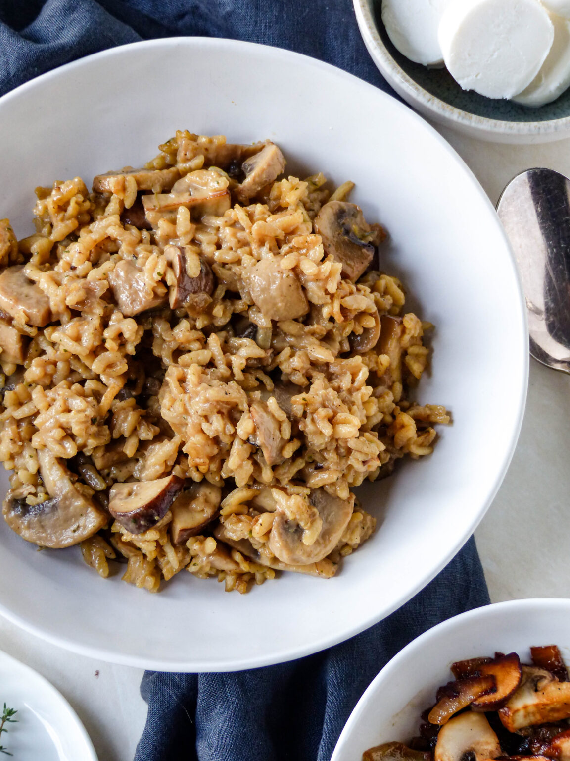 Risotto mit Pilzen und Ziegenkäse - Anna Lee EATS.