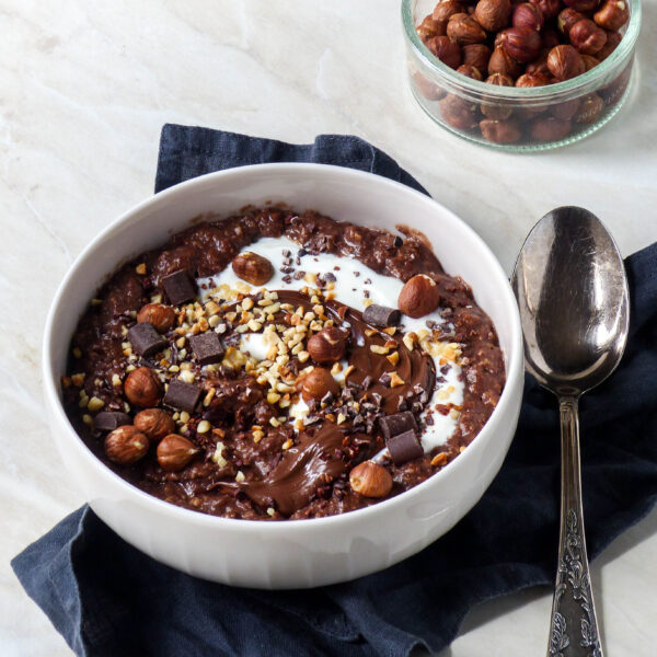 Nutella Porridge - schokoladig und gesund - Anna Lee EATS.